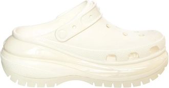 Crocs Homme, Chaussures, Blanc, Taille: 46 EU Classic Mega Crush Clog