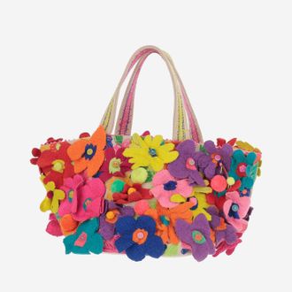 P&eacute;ro Sac Pero en coton avec empi&egrave;cements brod&eacute;s