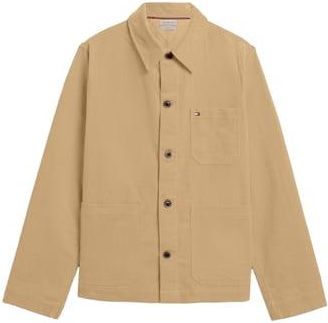 Tommy Hilfiger Surchemise droite col classique c&ocirc;tel&eacute;e en coton