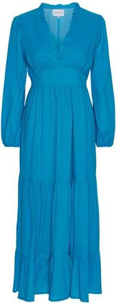 Americandreams Americandreams, Femme, Robes, Bleu, Taille: 42 FR Umi Long Solid Cotton Dress