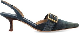 Coach Femme, Chaussures, Bleu, Taille: 35 1/2 EU Margot Loved Denim Slingback