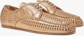 Prada Derbies en cuir tress&eacute;