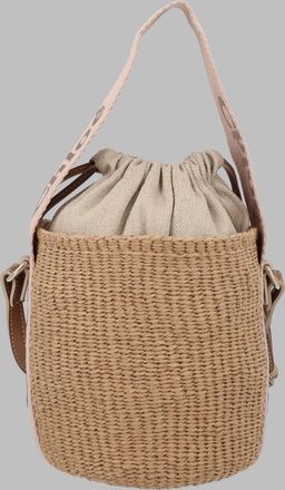 Chlo&eacute; Womens Bucket Bag Woody Beige Paper Handbags Hand