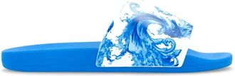 Versace Jeans Couture Homme, Chaussures, Bleu, Taille: 41 EU Printed Rubber Tongs