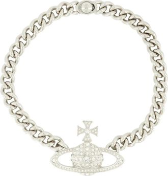 Vivienne Westwood Halskette - Neysa Chain Necklace Platinum White - Gr. unisize - in Weiß - für Damen