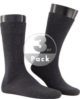 Kunert Herren Socken grau Baumwolle unifarben