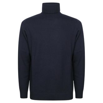 Drumohr Dolcevita ML Rasato Tubico Merino Finezza 7 - - Knitwear - Herren - Blau - M