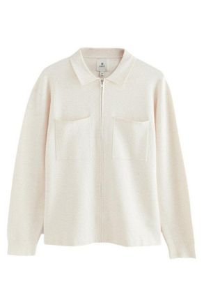 Next Strickjacke Regular Fit Hemdjacke mit Taschen + Rei&szlig;verschluss (1-tlg)