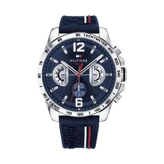 Tommy Hilfiger Decker Chronograph Uhr - - Accessories - Herren - Grau - ONE SIZE