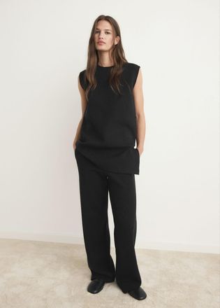 Mango Milano-Stricktop schwarz - Damen - S - MANGO