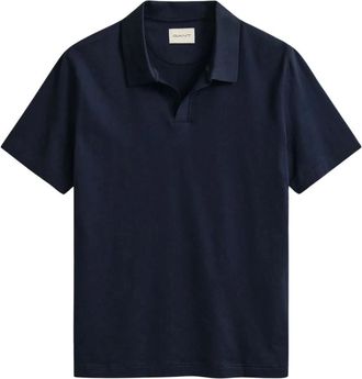 GANT Homme, Tops, Bleu, Taille: 3XL Polo en coton Pima