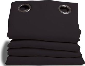 MOONDREAM 3in1 L&auml;rmschutzvorhang zur Isolierung gegen L&auml;rm, Licht & K&auml;lte, Patentierte Technologie, Schwarz, 145 x 260 (BxH) cm, &Ouml;sen (1 Vorhangschal)