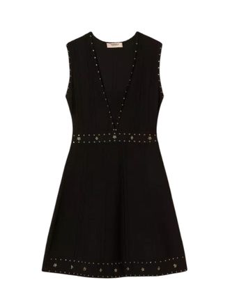 Twin-Set Robes &agrave; double set noir