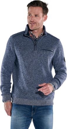 Engbers Herren Herren Sweatshirt mit Stehkragen, Mittelblau, 39531, Mittelblau in Gr&ouml;&szlig;e 3XL