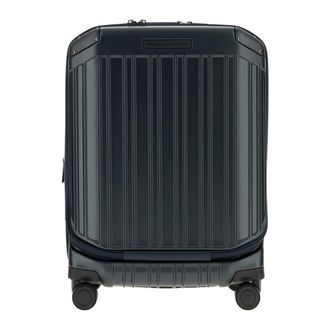 Piquadro Trolley Cabine Ouverture Centrale Avant - Homme - Valises - Bleu - Taille: ONE Size