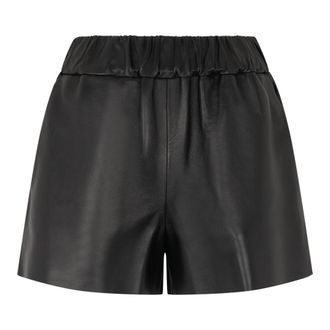 Red Valentino Ledershorts - - Shorts - Damen - Schwarzk - M