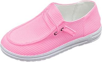 Generic Mocassins &agrave; enfiler pour femme - L&eacute;g&egrave;res et confortables - Chaussures de course d&eacute;t&eacute; tiss&eacute;es respirantes - Semelle souple - Chaussures de loisirs - An