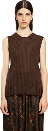 Uma Wang WOMAN BROWN VESTS