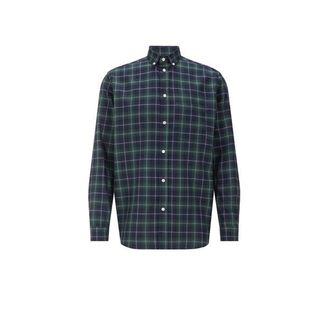 Au Printemps Paris Gestreiftes Baumwollhemd - Blau