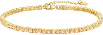 Glanzst&uuml;cke M&uuml;nchen Armband - Sterling Silber Armband Zirkonia - Gr. ONESIZE - in Gold - f&uuml;r Damen