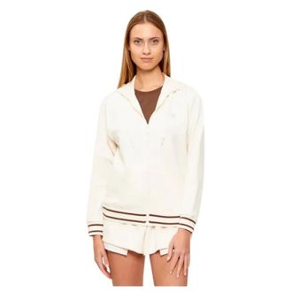 A|X Armani Exchange Sweatshirt mit durchgehendem Rei&szlig;verschluss aus technischem Stoff - - Sweatshirts & Hoodies - Damen - Beige - S