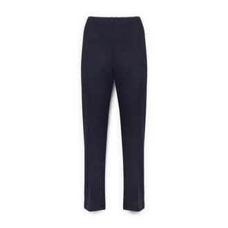 Elena Miro Viskose-Mischung Slim-Fit Hose - - Trousers - Damen - Blau - L
