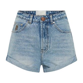 One Teaspoon Bandits High Waist Denim Shorts - - Shorts - Damen - Blau - W24