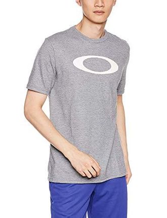 Oakley O-Bold Ellipse Tee Chemise, Athletic Heather Grey, L Homme