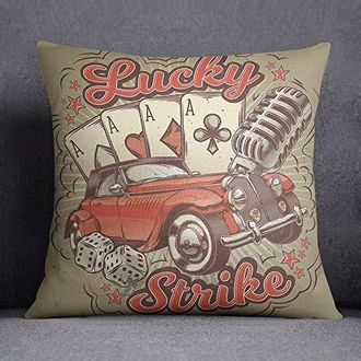 Bonamaison Le Jardin du Lin Kissenhüllen, Cotton, Mehrfarbig, 45x45