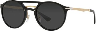 Persol unisex, Accessoires, Noir, Taille: 50 MM Lunettes de soleil Panthos