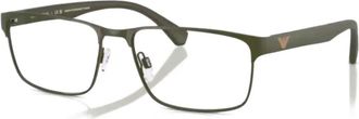 Emporio Armani lunettes de vue &agrave; monture rectangulaire - Vert