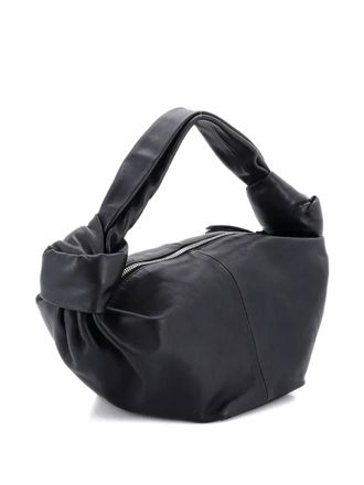 Bottega Veneta Double Knot Leather Mini hobo bag - Schwarz