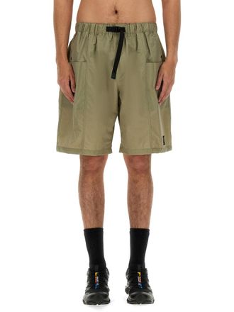 South2 West8 Nylon Bermuda Shorts - Beige