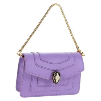 Bulgari Porte-cl&eacute;s en cuir Pre-owned - Femme - Pre-owned - Violet - Taille: ONE Size