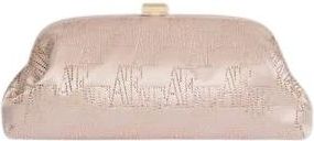 Alberta Ferretti Femme, Sacs, Rose, Taille: ONE Size Pochette en satin avec monogramme AF en strass
