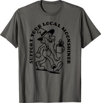 Giant Step Design Co. Support Your Local Moonshiner Funny Appalachian T-Shirt