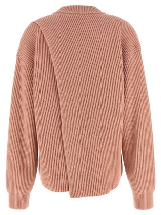 Jil Sander Ribbed Merino Wool Sweater - Rose