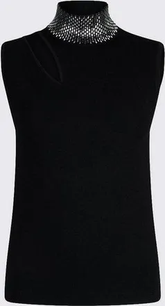 Liu Jo Strickpullover Strickoberteil - Top Damen - Stricktop - Shirt - schwarzes Top