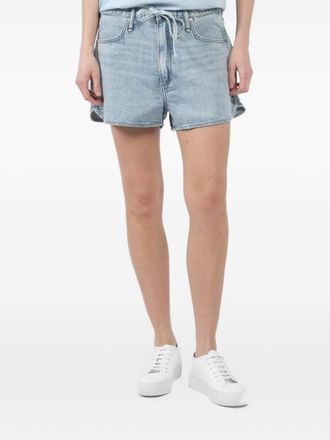 Rag & Bone short en jean à taille haute - Bleu