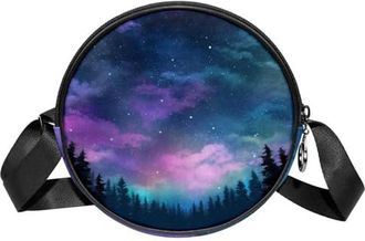 Generic Sac &agrave; bandouli&egrave;re Circle pour femme, petit sac &agrave; bandouli&egrave;re avec fermeture &eacute;clair et bretelles r&eacute;glables style d&eacute;contract&eacute; pour femmes et filles