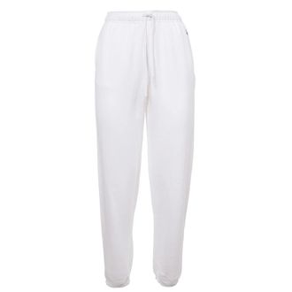 Polo Ralph Lauren Jogginghose mit blauem Pony-Logo - - Trousers - Damen - Wei&szlig; - M