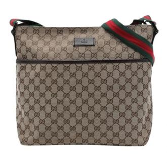 Gucci Pre-owned Canvas Crossbody Bag - - Pre-owned - Damen - Beige - ONE SIZE