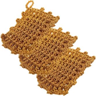 OSALADI 3 St&uuml;ck Geschirrtuch mit Netzsp&uuml;llappen Scheuerschwamm und Topfb&uuml;rste Schnelltrocknend Hoher Absorptionsf&auml;higkeit f&uuml;r K&uuml;chen und Obstreinigung