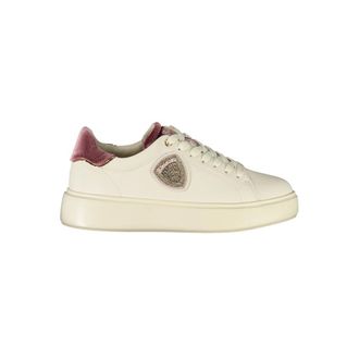 Blauer Leather Sneaker - - Shoes - Damen - Wei&szlig; - 40 EU