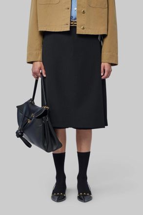Balenciaga Folded Midi Skirt