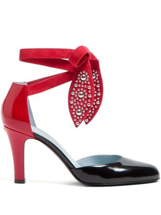 Valentino Garavani escarpins Foliefoliage 85 mm - Noir