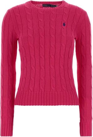 Polo Ralph Lauren Femme, Pulls, Rose, Taille: 36 FR Pull en maille torsad&eacute;e