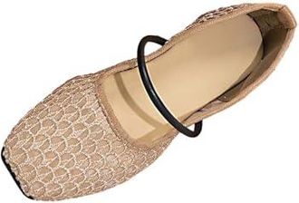 Generic Ballerines plates en maille pour femme - Couleur unie - Respirantes - L&eacute;g&egrave;res - &Eacute;l&eacute;gantes - Pliables - Confortables - D&eacute;contract&eacute;es - Chaussures de va