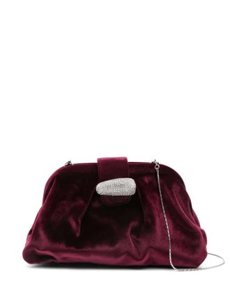 Twentyfourhaitch Verzierte Clutch - Rot