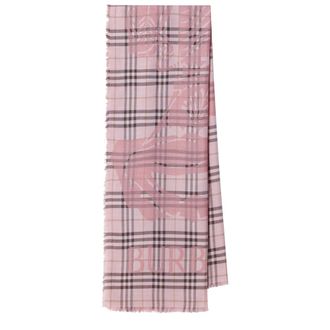 Burberry Femme, Accessoires, Rose, Taille: ONE Size 200X70 CHK Scarf